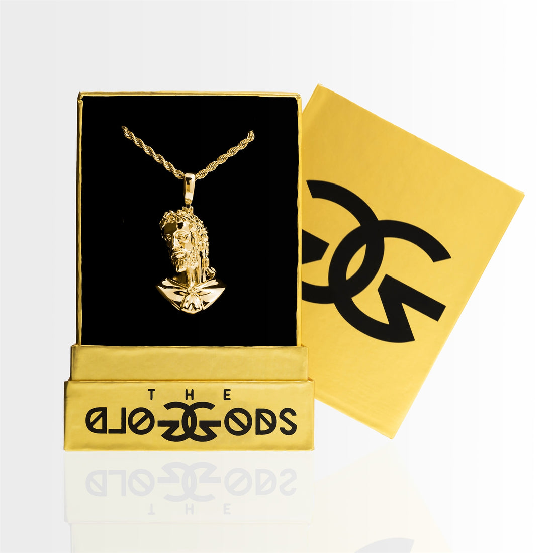Zeus Necklace Pendant & Rope Chain | The Gold Gods