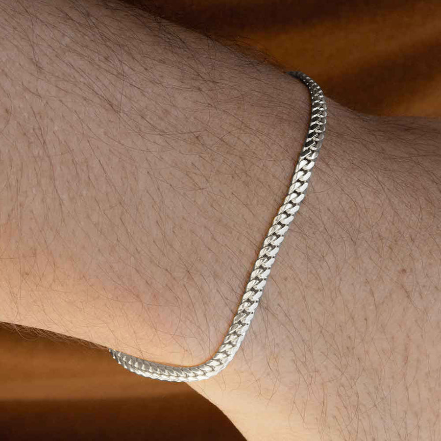 Silver Cuban Link Bracelet .925 Sterling Silver | The Gold Gods