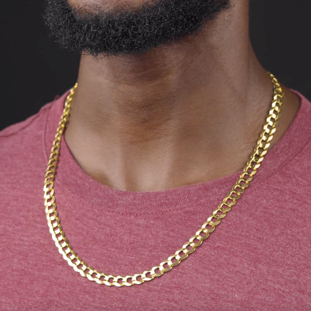 Vermeil Curb Cuban Link Chain | The Gold Gods