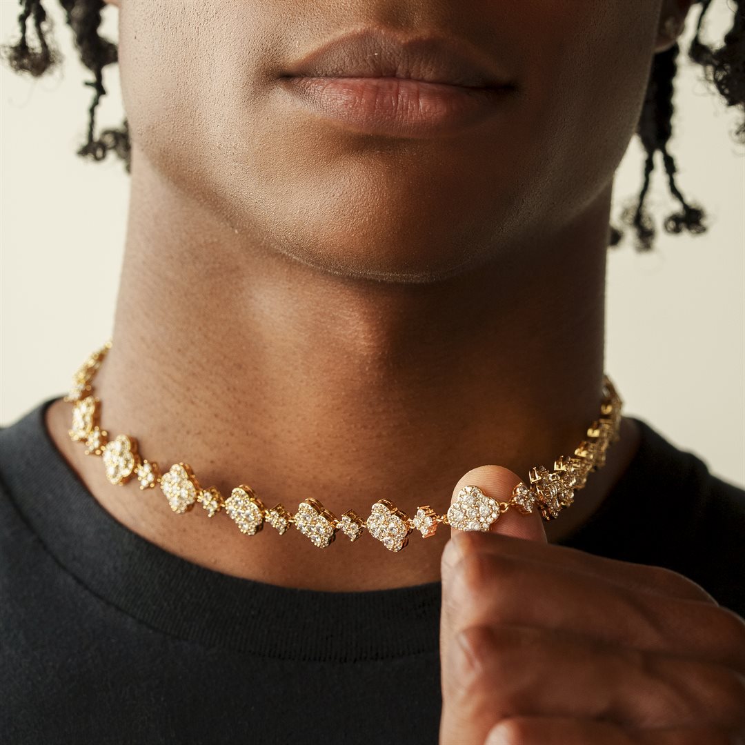 Diamond Clover Chain | The Gold Gods