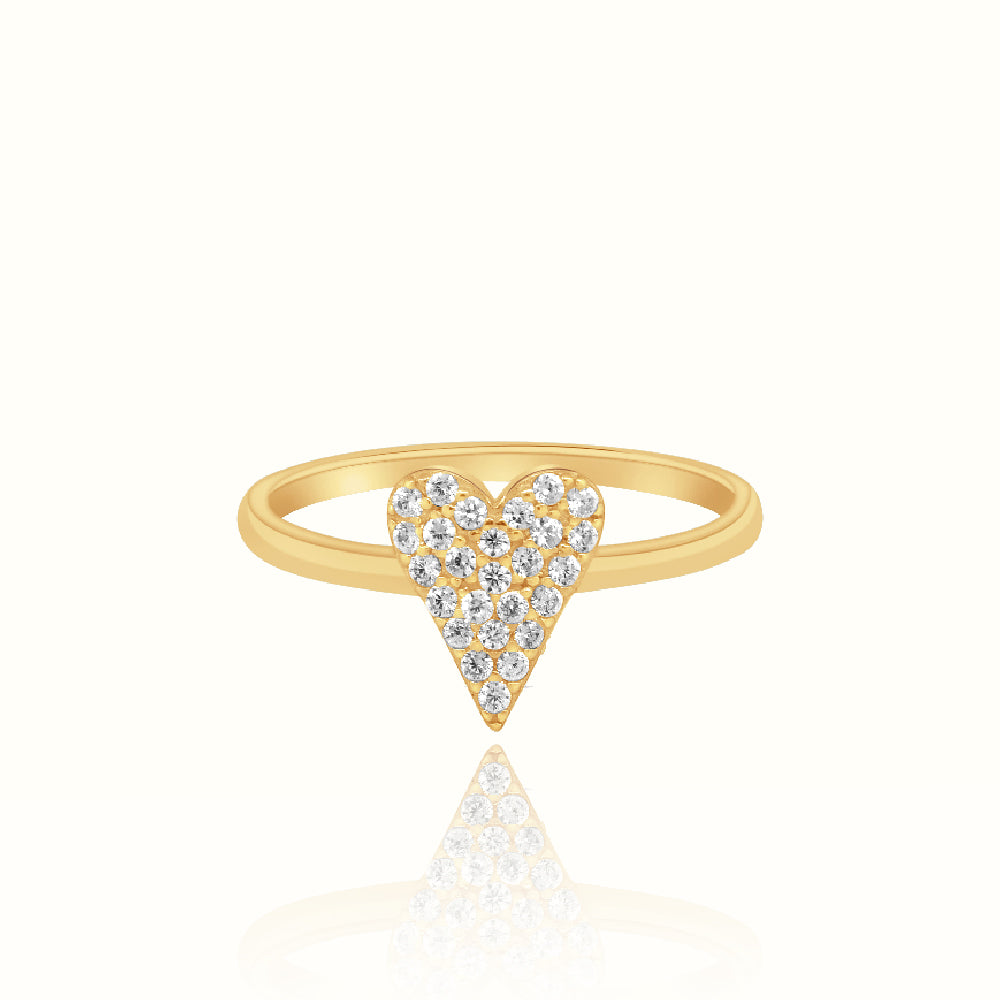 Lovergirl Diamond Heart Ring | The Gold Gods x Lovergirl