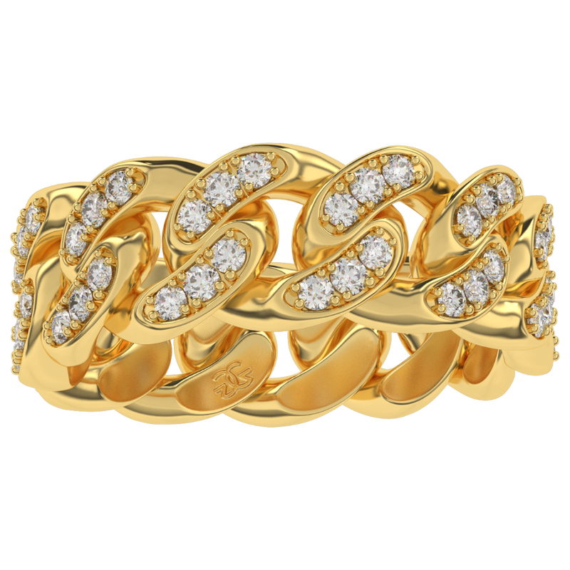 Diamond Cuban Link Rings | The Gold Gods