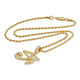 Diamond Eye Of Horus Necklace Pendant & Rope Chain | The Gold Gods