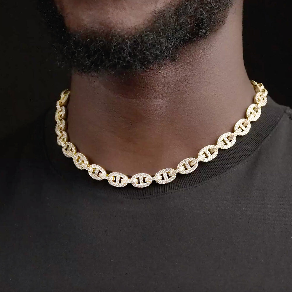Micro Diamond Mariner Chain 10mm | The Gold Gods